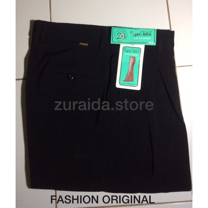 Jual SUPER TALON TEFLON TWIST // CELANA FORMAL HITAM // CELANA REMPEL ...