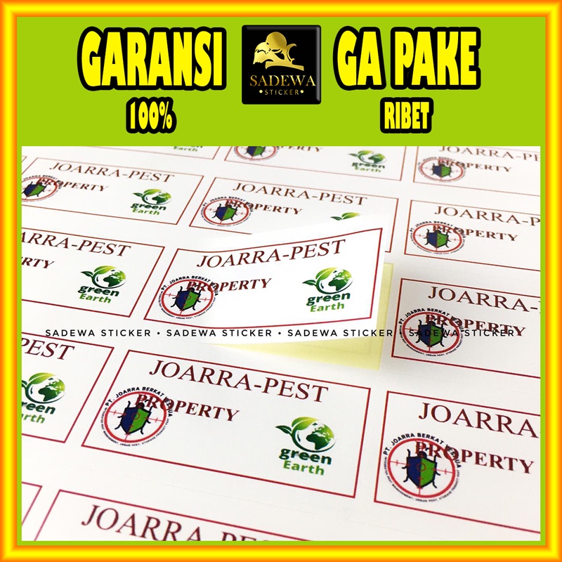 Jual SPC 4 1-7 Cetak Stiker Logo Olshop Custom Sticker Label Box ...