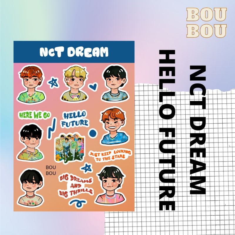 Jual HELLO FUTURE sticker pack / KPOP aesthetic | Shopee Indonesia
