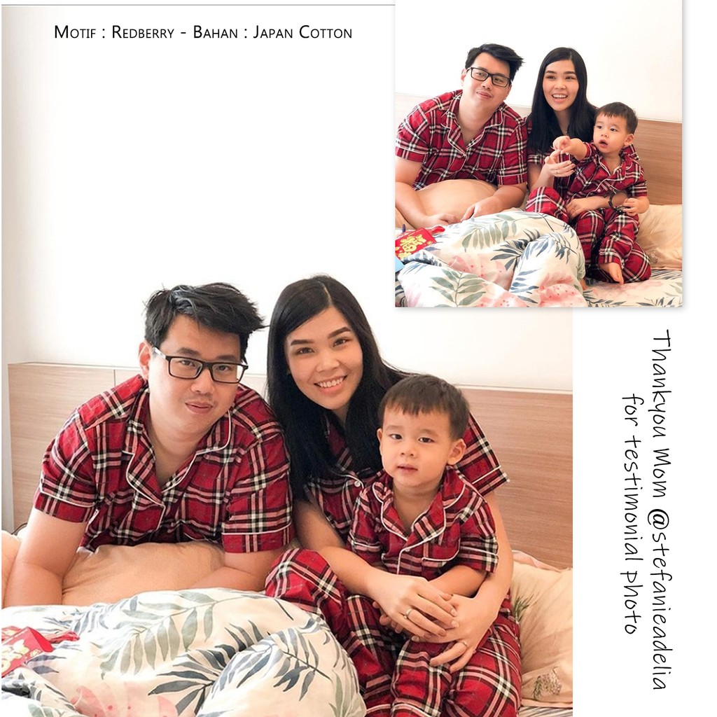 Jual Redberry – Piama Couple Family Baju Tidur Cowok Piyama Anak ...