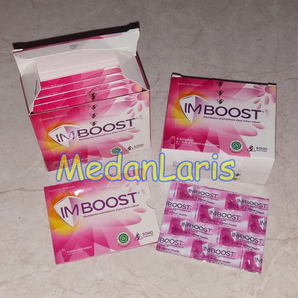 Jual IMBOOST Tablet Vitamin Penambah Sistem Imun Tubuh - 1 Strip isi 4 ...