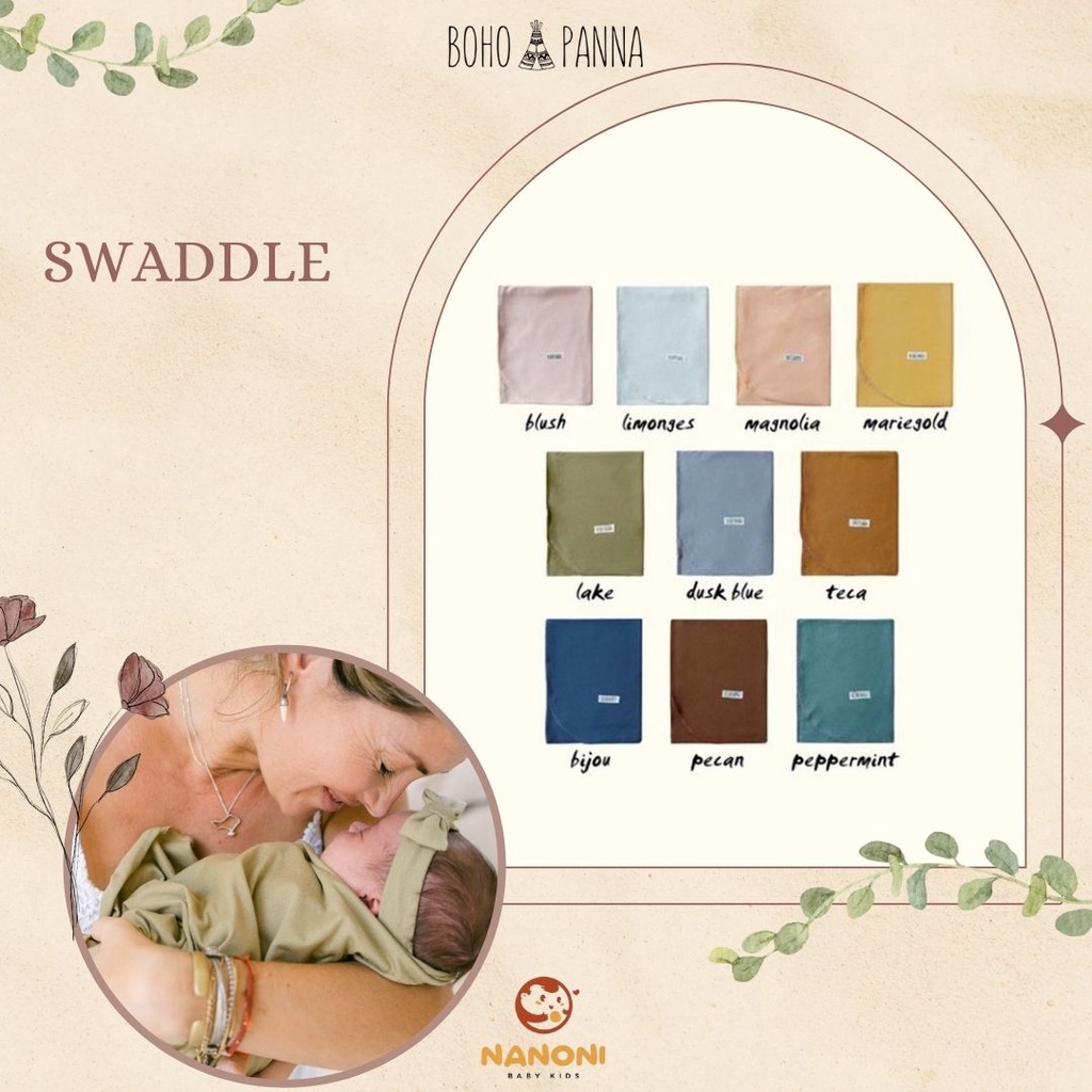 Jual BOHOPANNA BEDONG BAYI - SWADDLE - SWADDLE BOHO - BEDONG BAYI POLOS ...