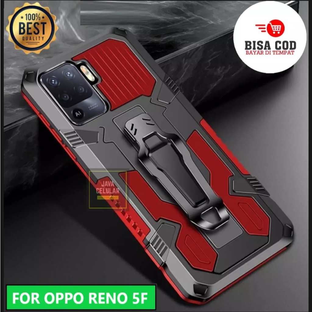 Jual CASING UNTUK OPPO RENO 5F CASE STANDING BACK KLIP HARD CASE ROBOT ...