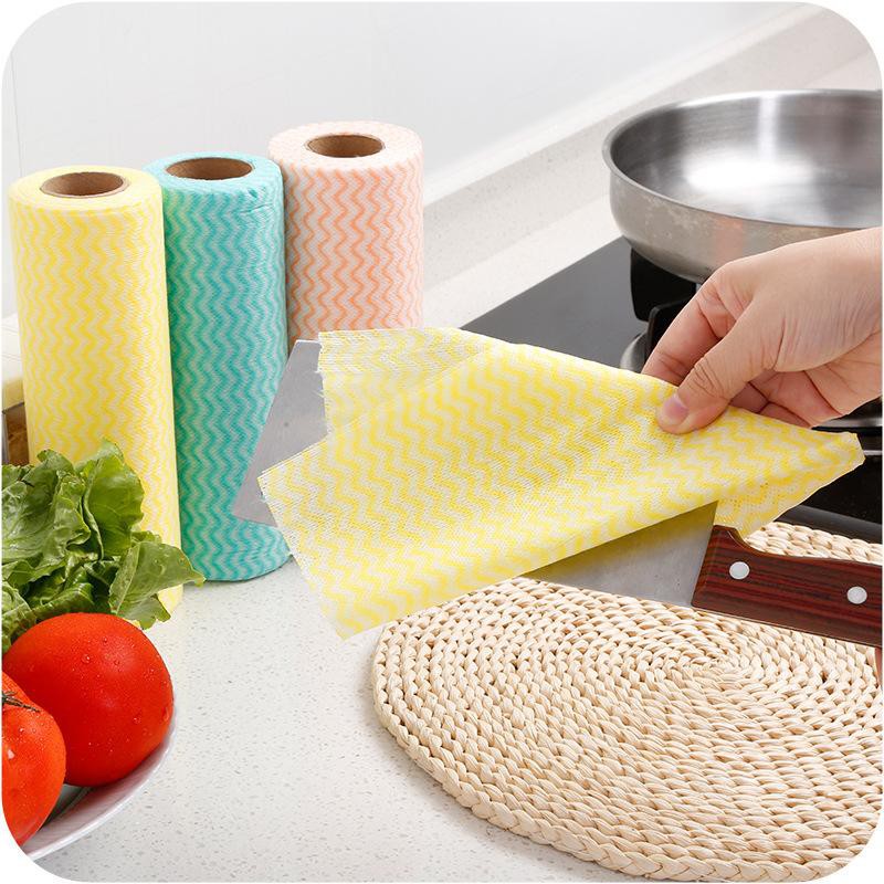 Jual Kain Lap Serbaguna / Roll Kain handuk pembersih dapur 1 gulung 50 ...