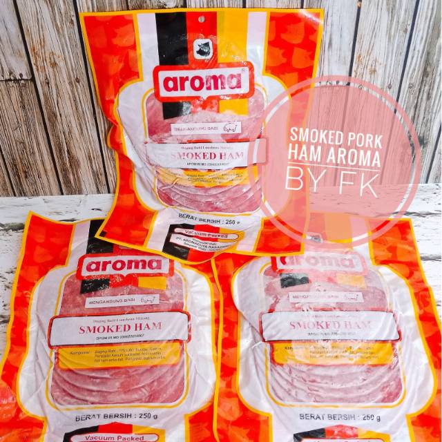 Jual HAM BABI (SMOKED PORK HAM AROMA 250 GR) FROZEN FOOD - NON HALAL ...
