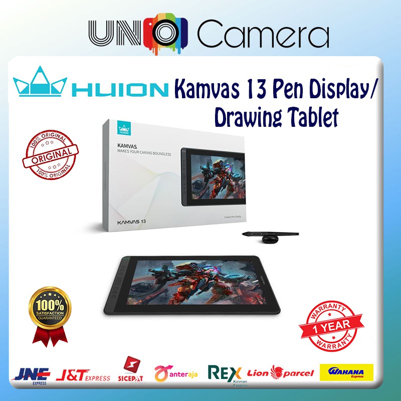 Jual HUION Kamvas 13 Pen Display - Drawing Tablet | Shopee Indonesia