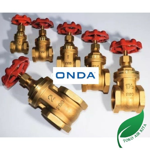 Jual Gate Valve ONDA Kuningan Brass /Stop Kran Ball Valve Putar - 1/2" | Shopee Indonesia