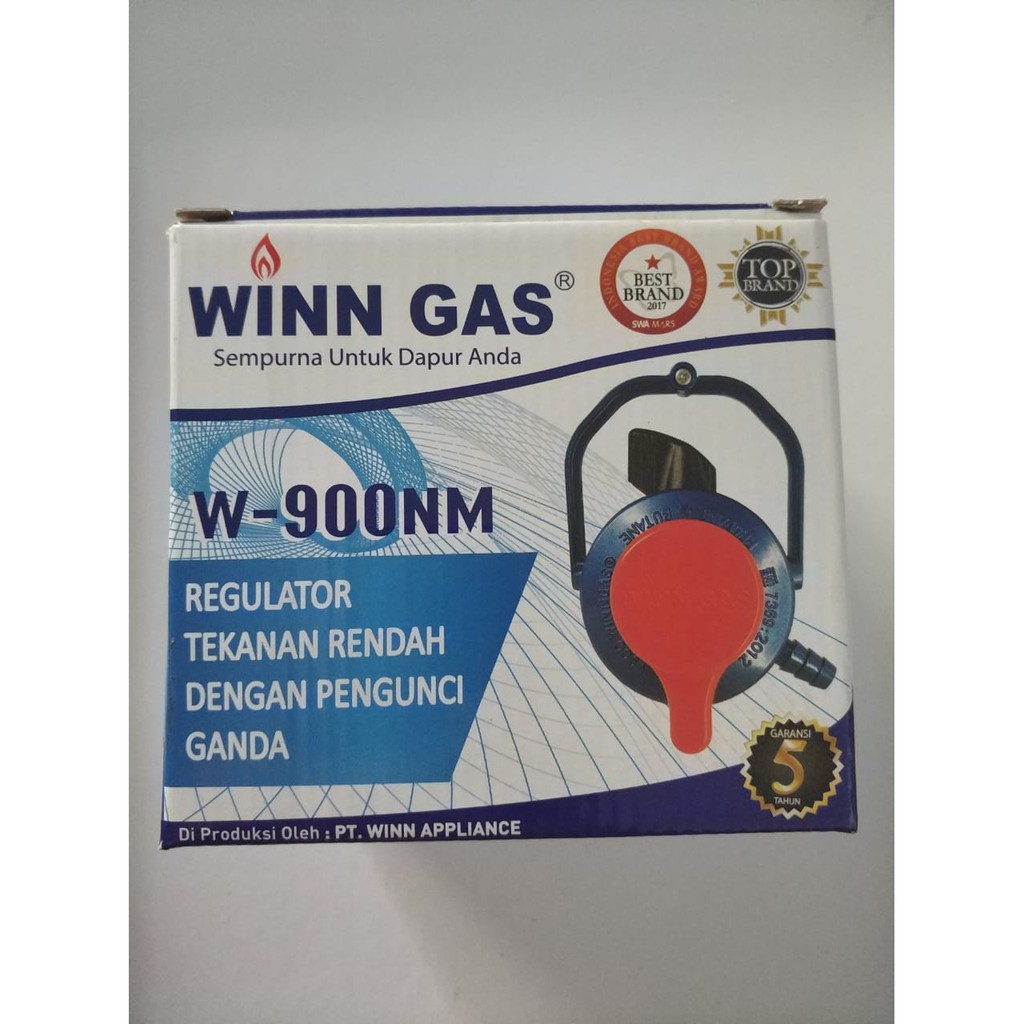 Jual Regulator winn gas W-900 NM regulator pengaman Triple lock ...