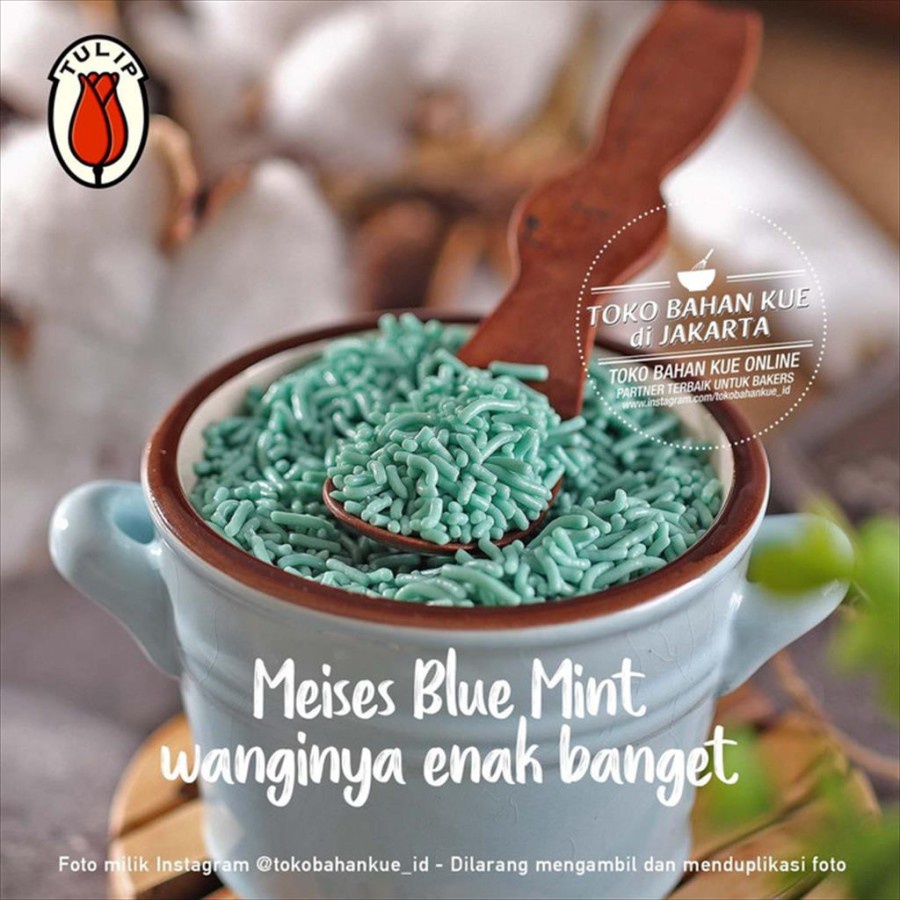 Jual Tulip Chocorice Blue Mint 5kg Cokelat Rasa Mint Enak Premium Meses ...