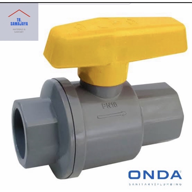 Jual STOPKRAN ONDA 3/4 PVCBV. BALLVALVE PVC ONDA 3/4 . valve stop kran ...