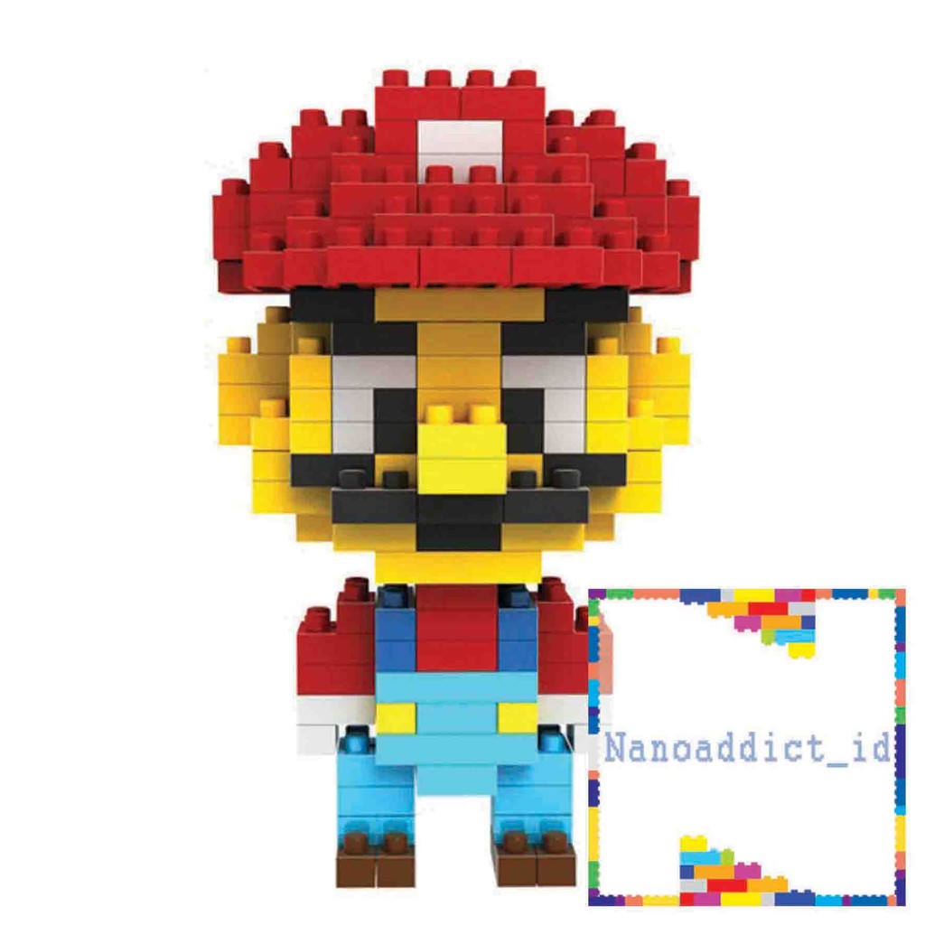 Jual Loz Nanoblock Super Mario Bros - Mario Luigi Yoshi 9338 Bricks ...