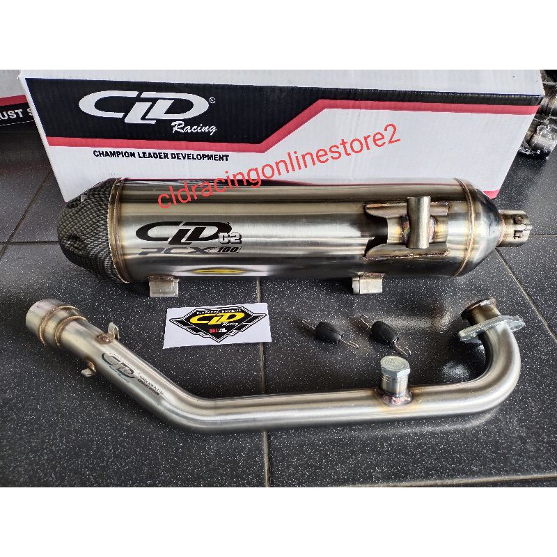 Jual Knalpot Std Racing CLD Stainless C2 New PCX 160 Adv 160 Vario 160 Inlet 38mm | Shopee Indonesia
