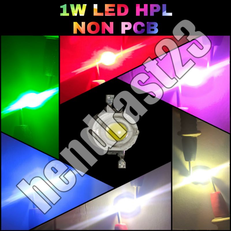 Jual LED HPL 1W NON PCB / LED HPL UV NON PCB / LED HPL NON PCB / LED ...