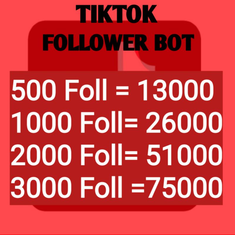 Jual PROMO FOLLOWER TIKTOK BOT | Shopee Indonesia