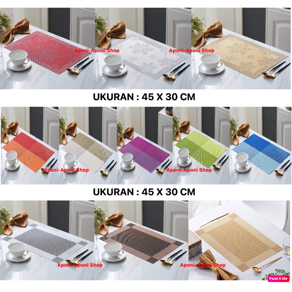 Jual Tatakan Piring Gelas Meja Makan Anti Panas / Alas Piring Meja ...