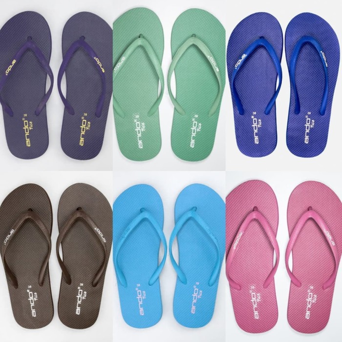 Jual ASLI ORIGINAL Sandal Jepit / Sendal Jepit Ando Nice Wanita ...