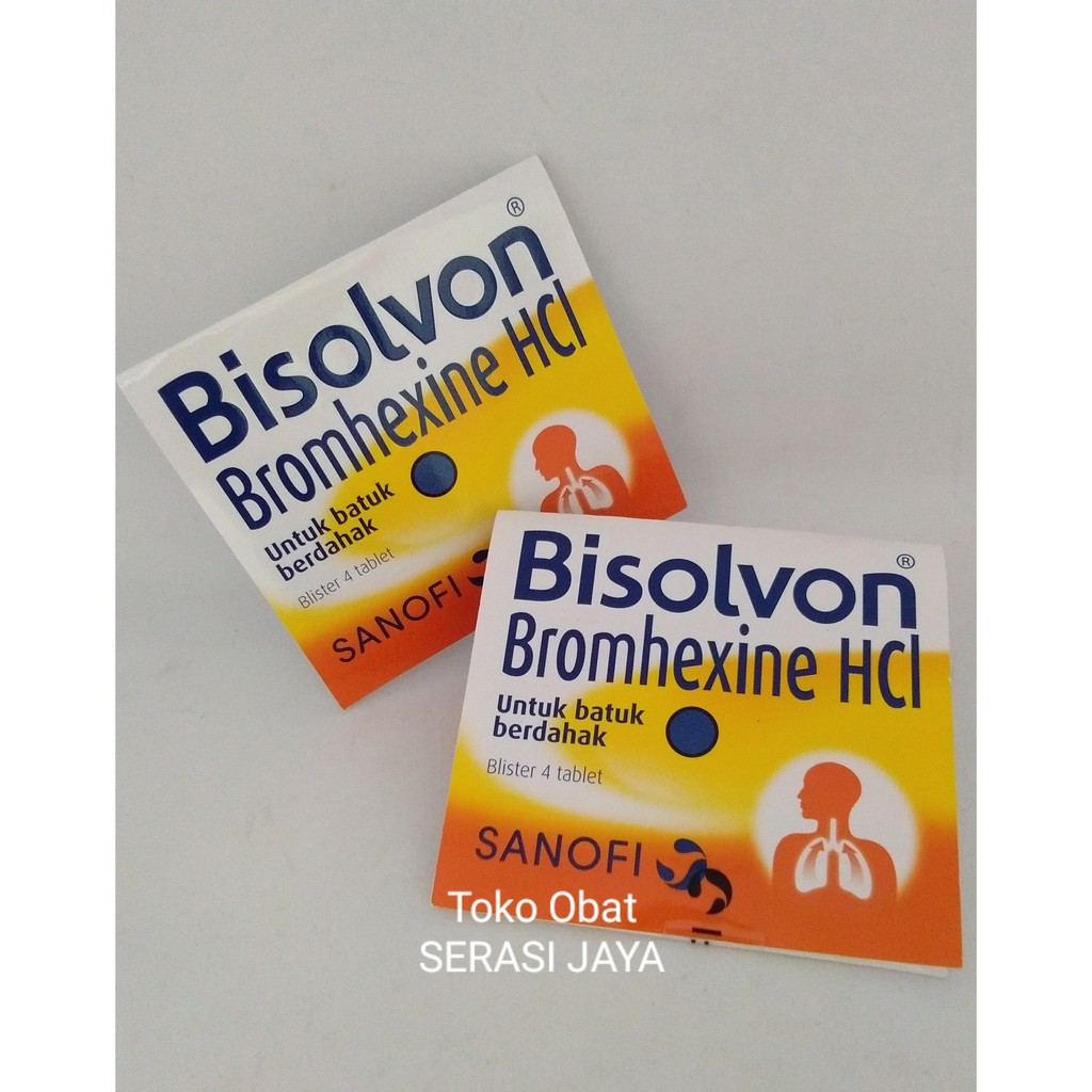 Jual Bisolvon Bromhexine HCl Catch cover 4 Tablet Batuk Berdahak Obat ...