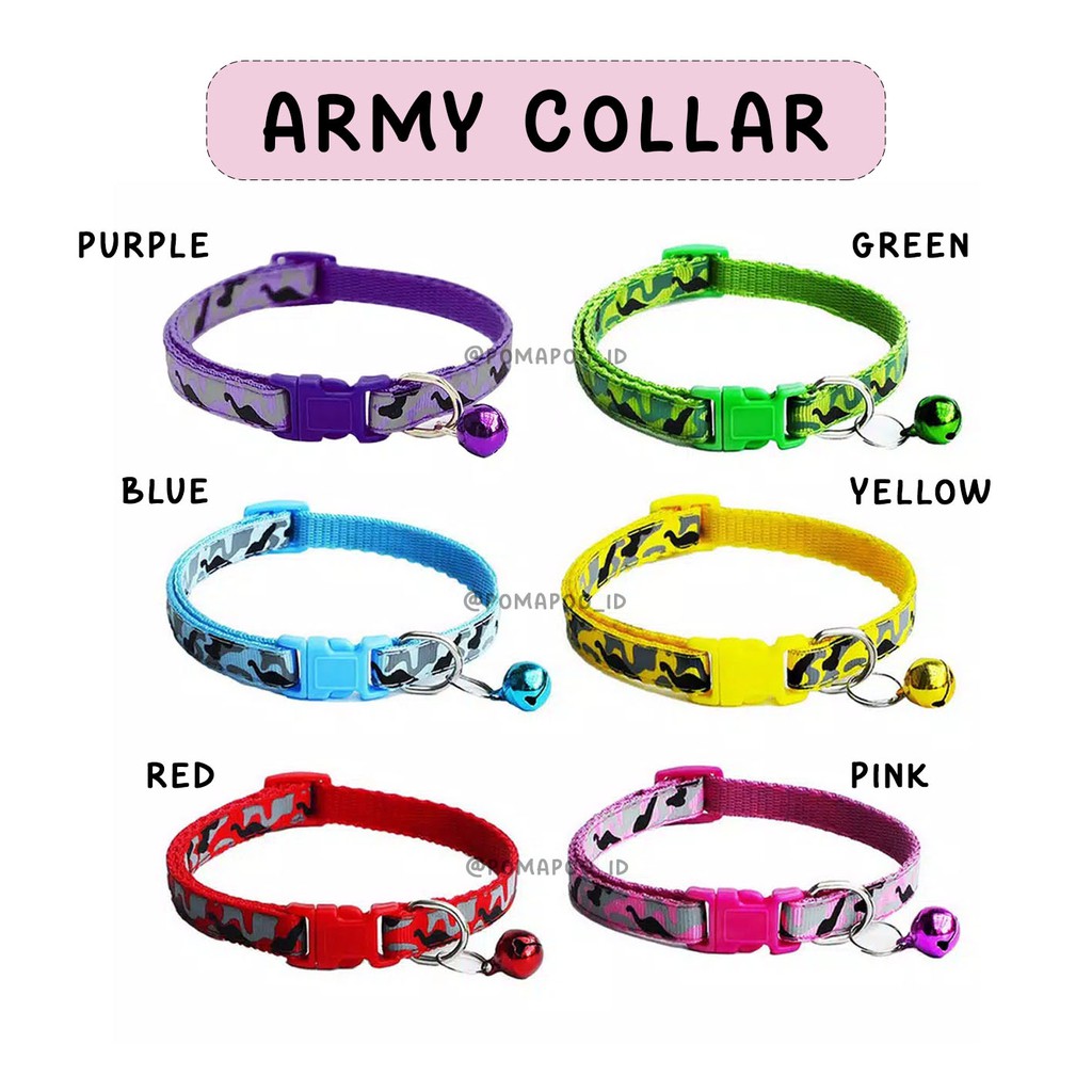 Jual POMAPOO - Kalung Kucing dan Kalung Anjing Premium Berkualitas Army ...