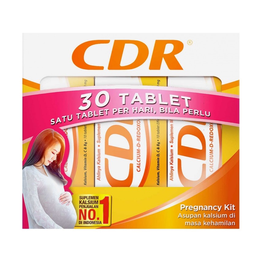 Jual CDR Pregnancy Pack (Rasa Jeruk 10 Tablet X 3 Unit) | Shopee Indonesia