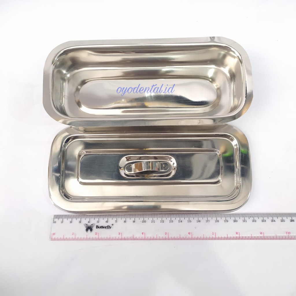 Jual Dental bak instrumen dengan tutup / tray instrument dasar | Shopee ...