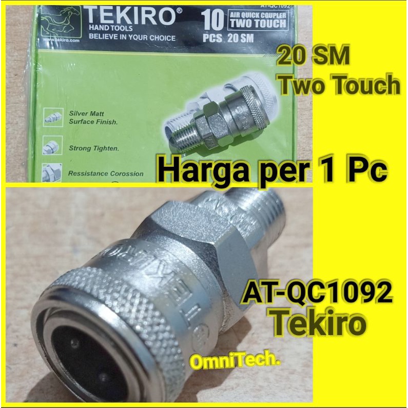 Jual Air Quick Coupler Kompresor Angin Two Touch 20 SM 20SM Tekiro SM 20 SM | Shopee Indonesia