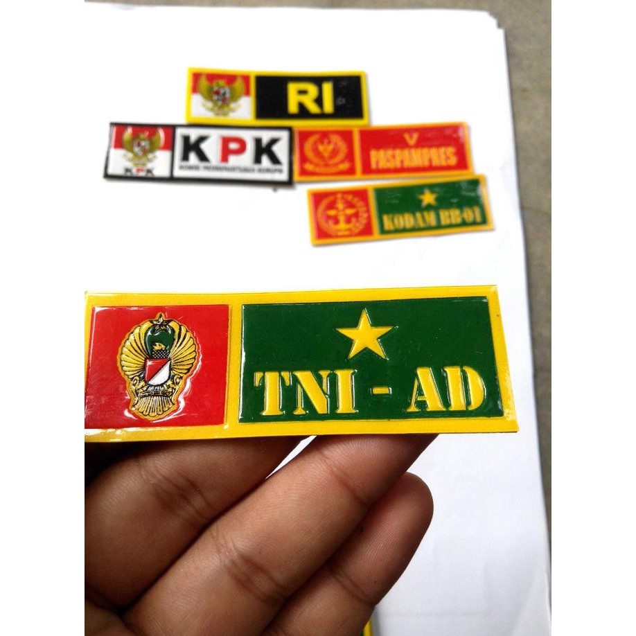Jual Kualitas Terbaik] Sticker Stiker Plat Motor Tni Ad | Shopee Indonesia