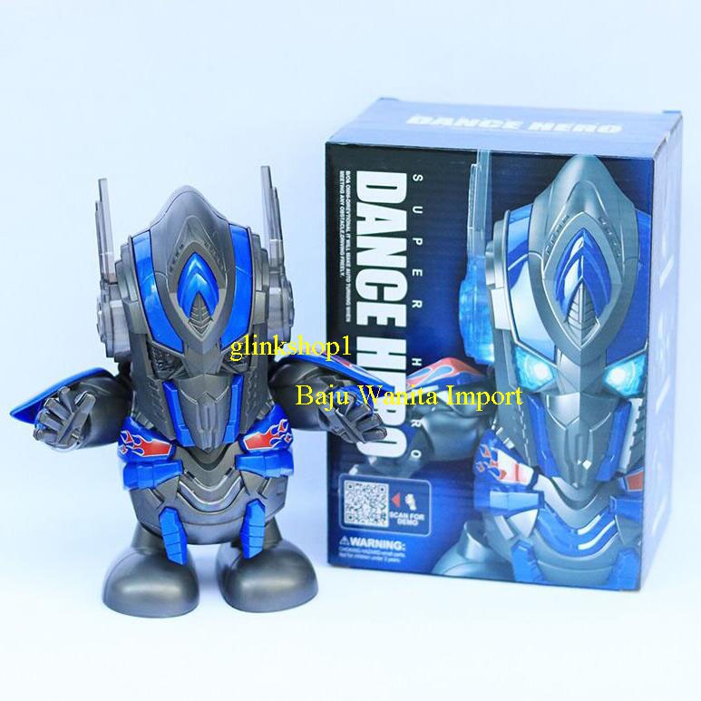 Jual Robot Dance Hero ultraman biru blue boneka Hello Kitty pajangan ...