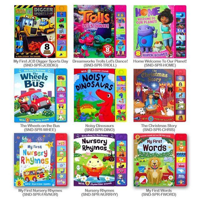 Jual Super Sound Book with 8 Fun Noisy Sound Buttons | Shopee Indonesia