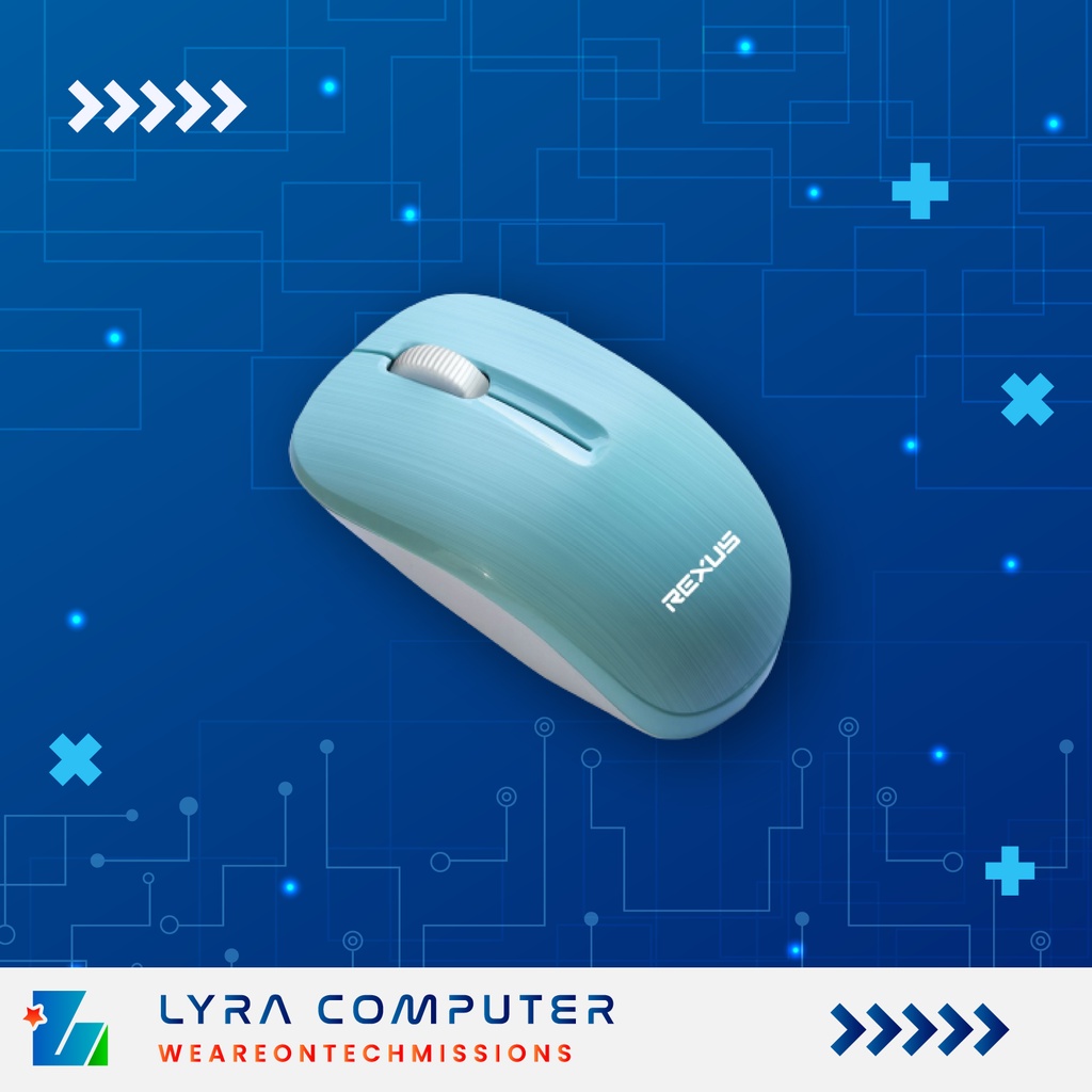 Jual Mouse Wireless Rexus Office Q10 Silent Mouse Biru Muda | Shopee ...