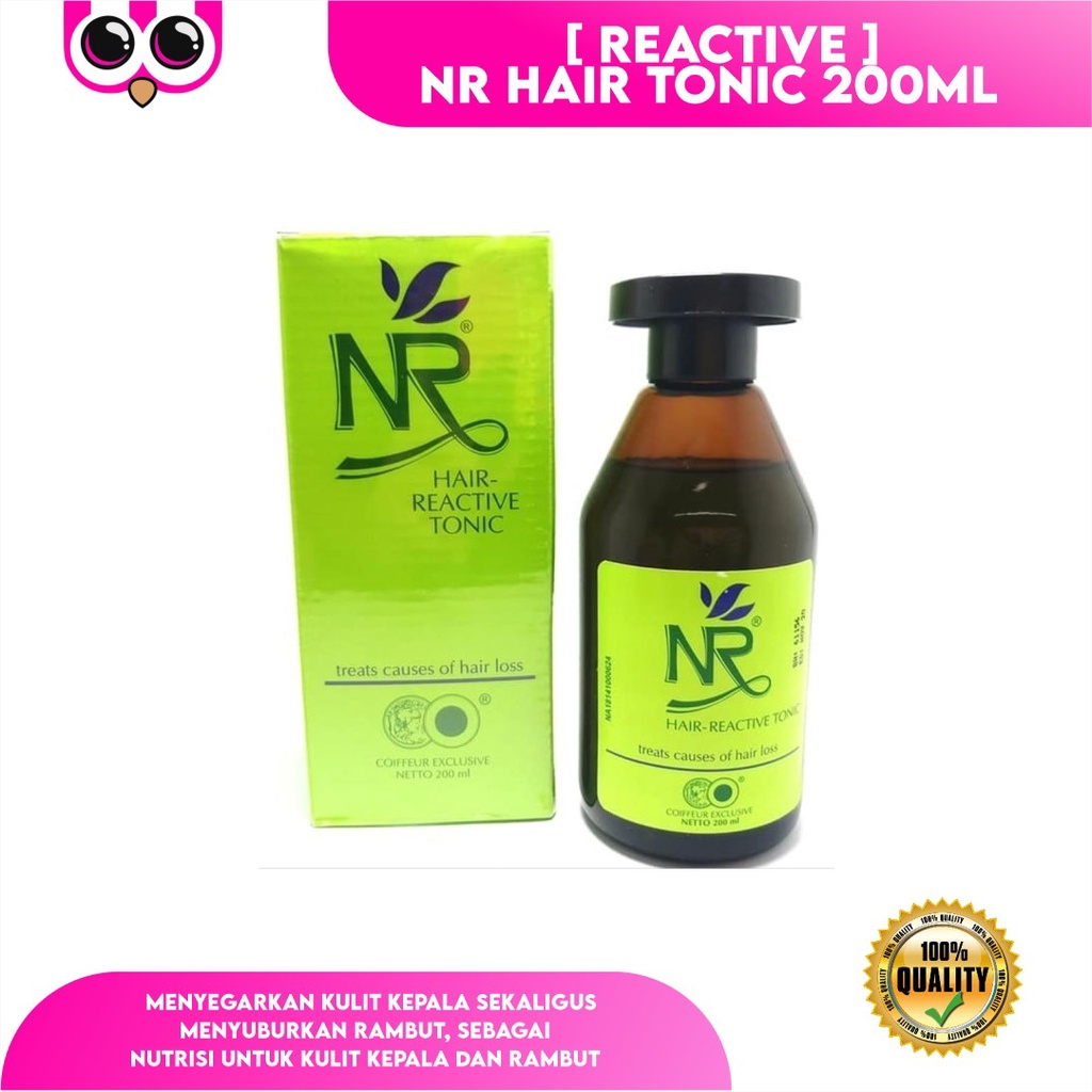 Jual [ REACTIVE ] NR HAIR TONIC 200ML / HAIR TONIK KEMASAN BOTOL ...