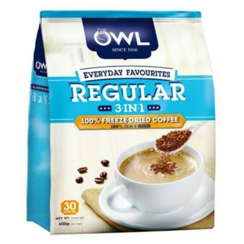 Jual OWL Everyday Favourites Regular 3 in 1 100% Freeze-Dried Coffee ...
