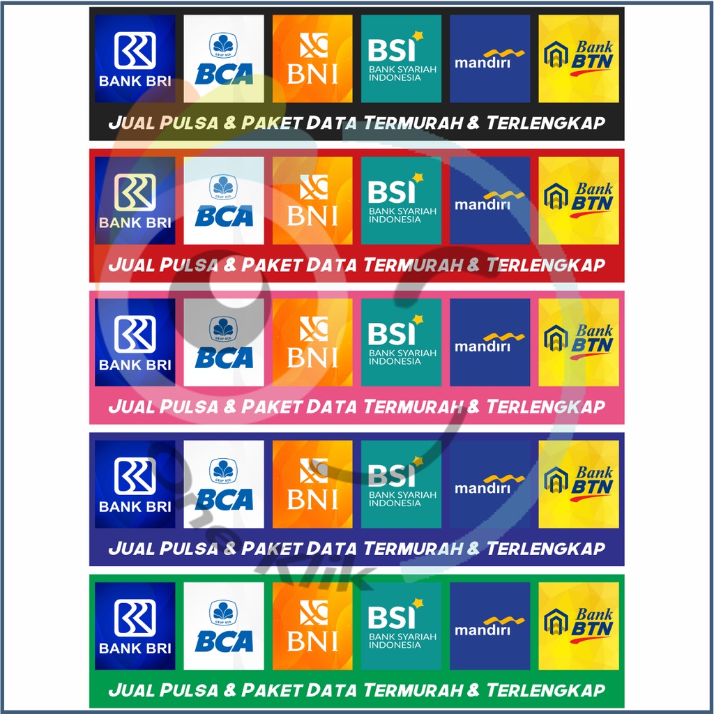 Jual Banner Spanduk Konter Murah / Renda Konter Murah FREE DESIGN / Aksesoris Konter -ONEKLIK.1 ...