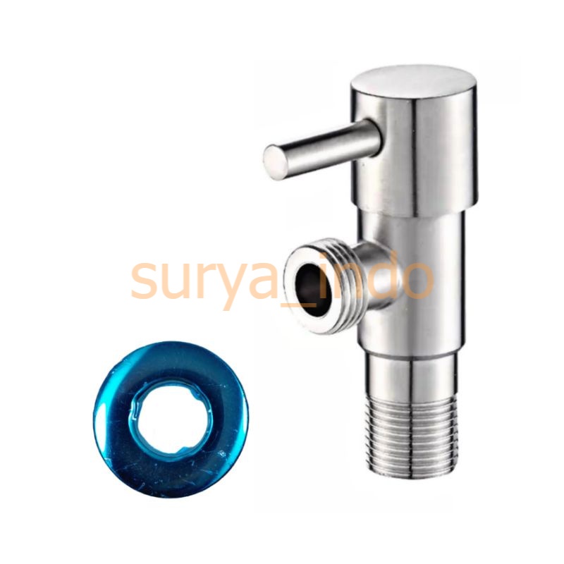 Jual STOP KRAN ENGKOL 1/2" STAINLESS STOPKRAN TOILET KLOSET SHOWER ...