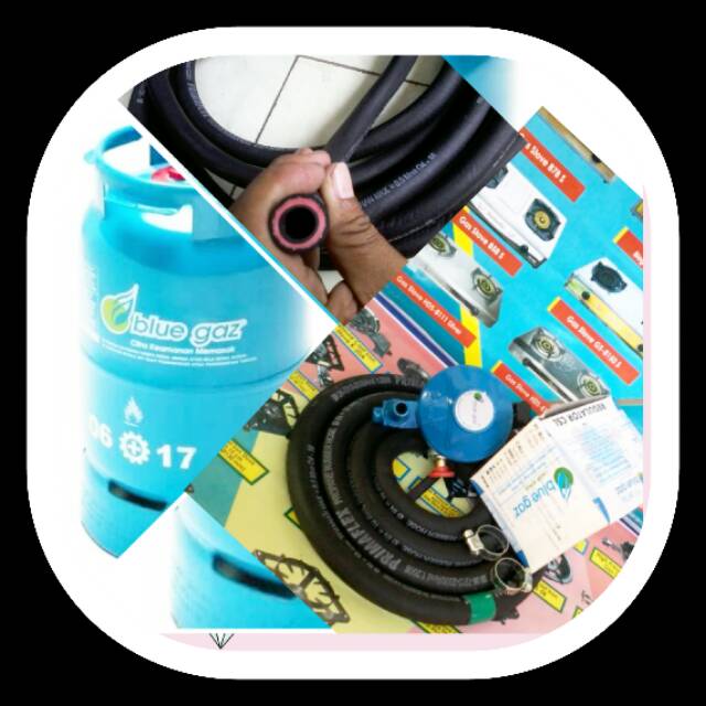 Jual Regulator dan selang Blue gaz primaflex Propane Rubber hose ...