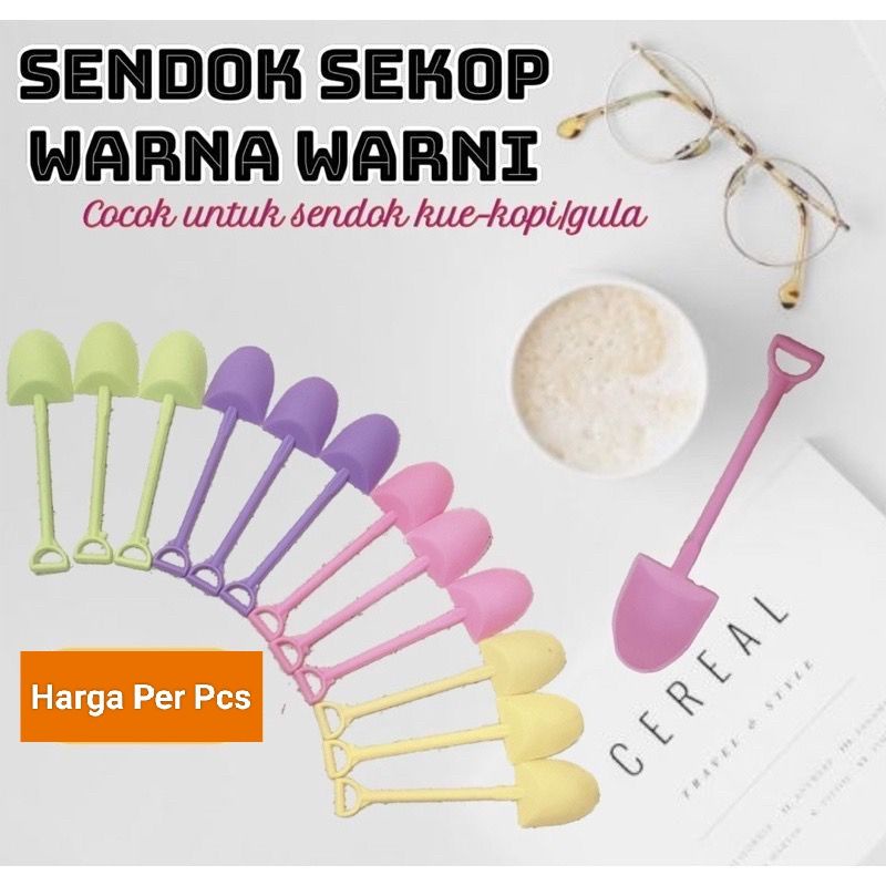 Jual Hai - Sendok Sekop Mini Warna Warni / Sendok Kue Ulang Tahun ...