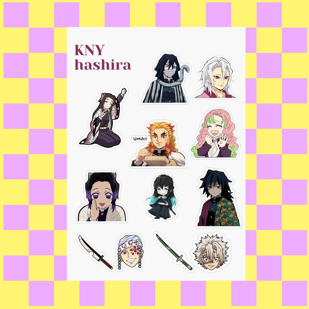 Jual STIKER ANIME CUTTING MURAH SERBA 5 RIBU - Kimetsu no Yaiba Hashira ...