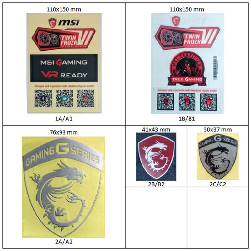 Jual Stiker Sticker Logo MSI Gaming Original | Shopee Indonesia