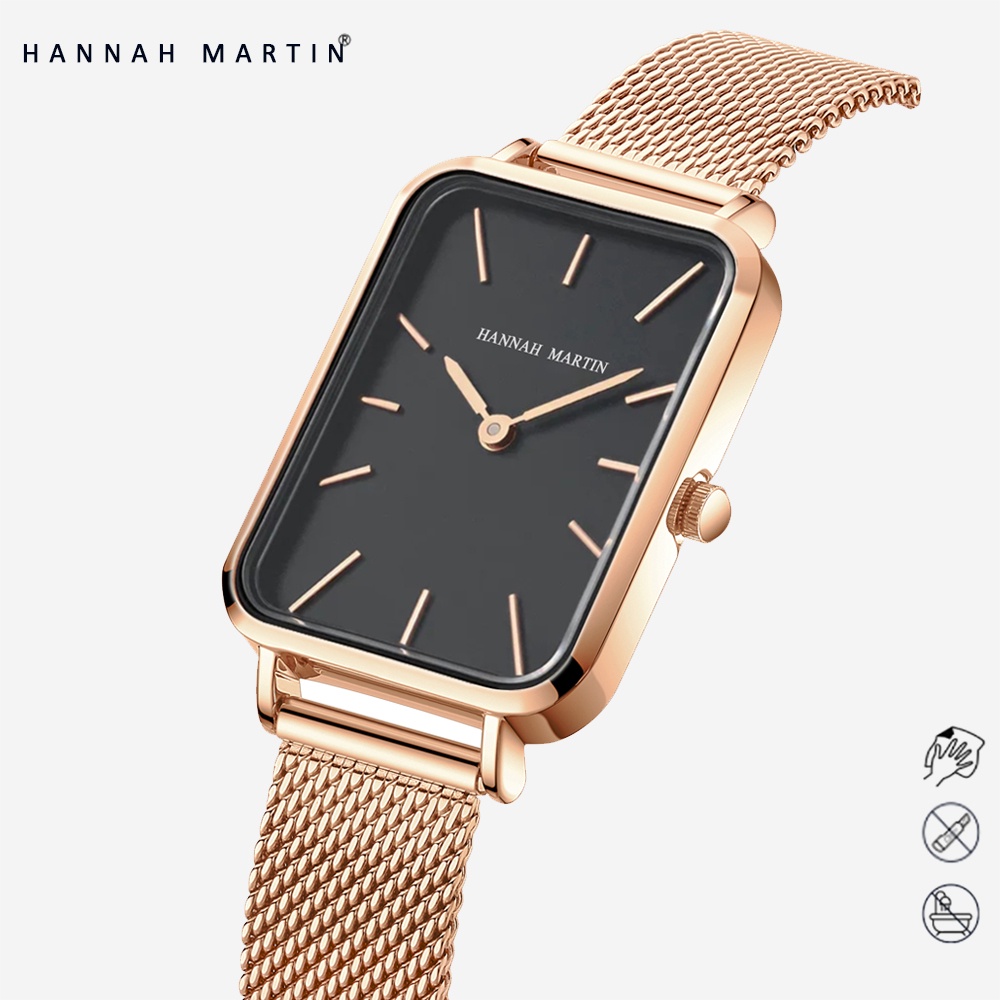 Jual HANNAH MARTIN Jam Tangan Wanita 100% Original Fashion CEWEK Tahan ...