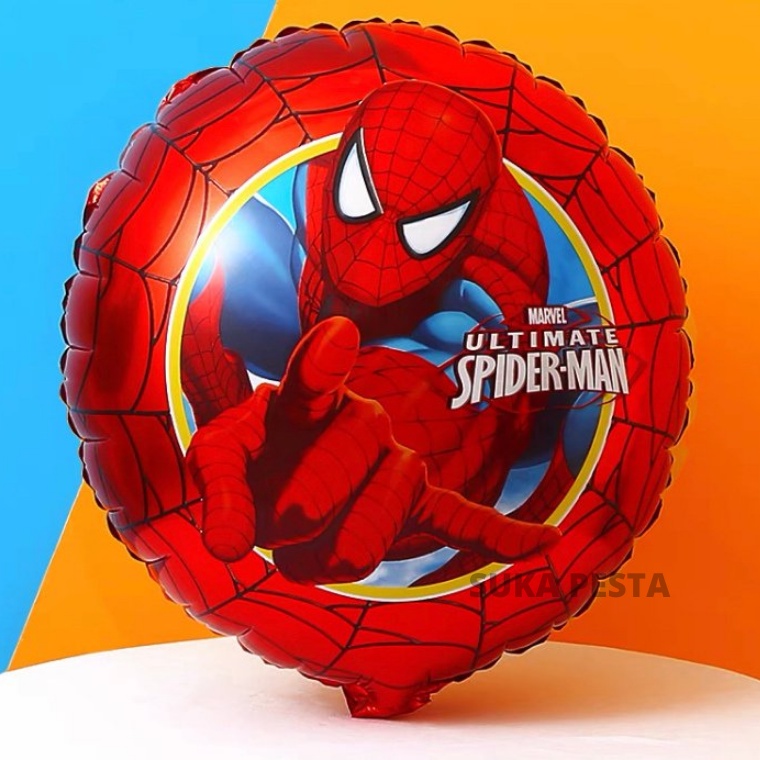 Jual BALON BULAT MOTIF SPIDERMAN 40CM / BALON SPIDERMAN / BALON ...