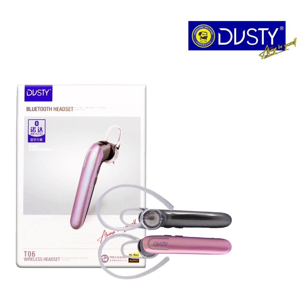 Jual MECHANIC Dusty Wireless Bluetooth Headset T06 Pink Hi-Res Audio ...
