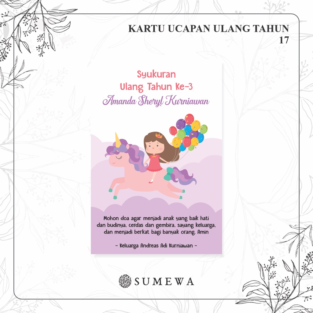 Jual Kartu Ucapan Ulang Tahun / Birthday Card / Kartu Hampers Ulang ... Jual Kartu Ucapan Ulang Tahun / Birthday Card / Kartu Hampers Ulang ...