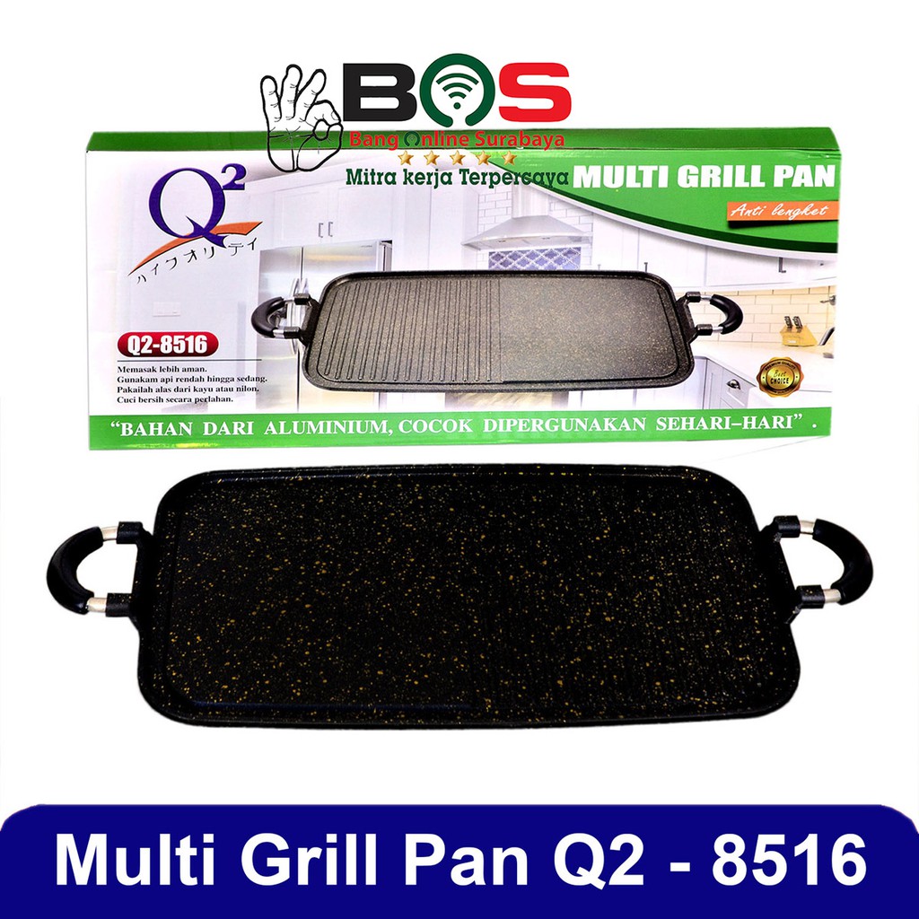 Jual Alat Pemanggang Alat Panggang Kompor Q2 8516 Multi Square Grill Q2 ...