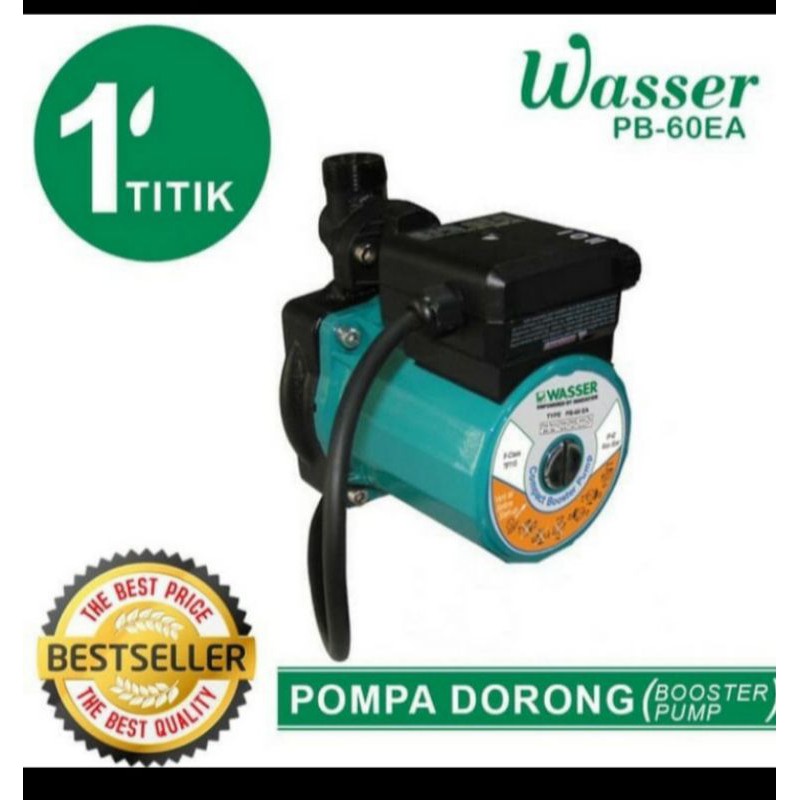 Jual Pompa Pendorong Air WASSER PB-60EA × Pompa Booster WASSER PB-60EA ...