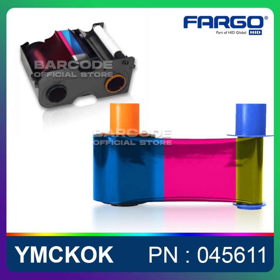Jual RIBBON COLOR YMCKOK FARGO DTC1500 TINTA RIBBON DTC-1500 ( PN045611 ...