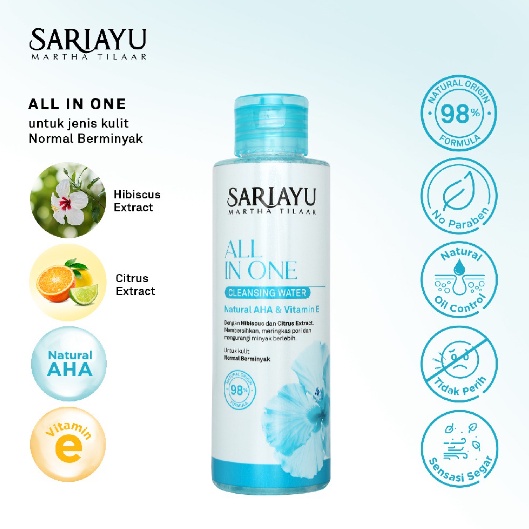 Jual Sariayu All In One Cleansing Water - 150ml (Kemasan BARU) | Shopee ...