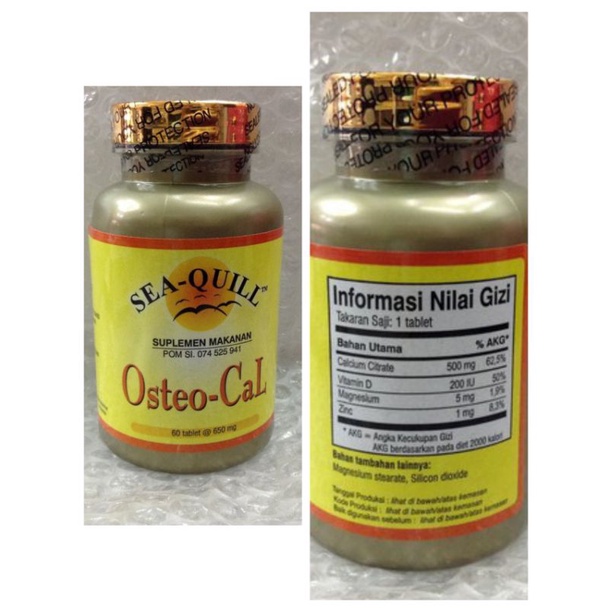 Jual Sea Quill Osteo-Cal Isi 60 Tablet | Shopee Indonesia