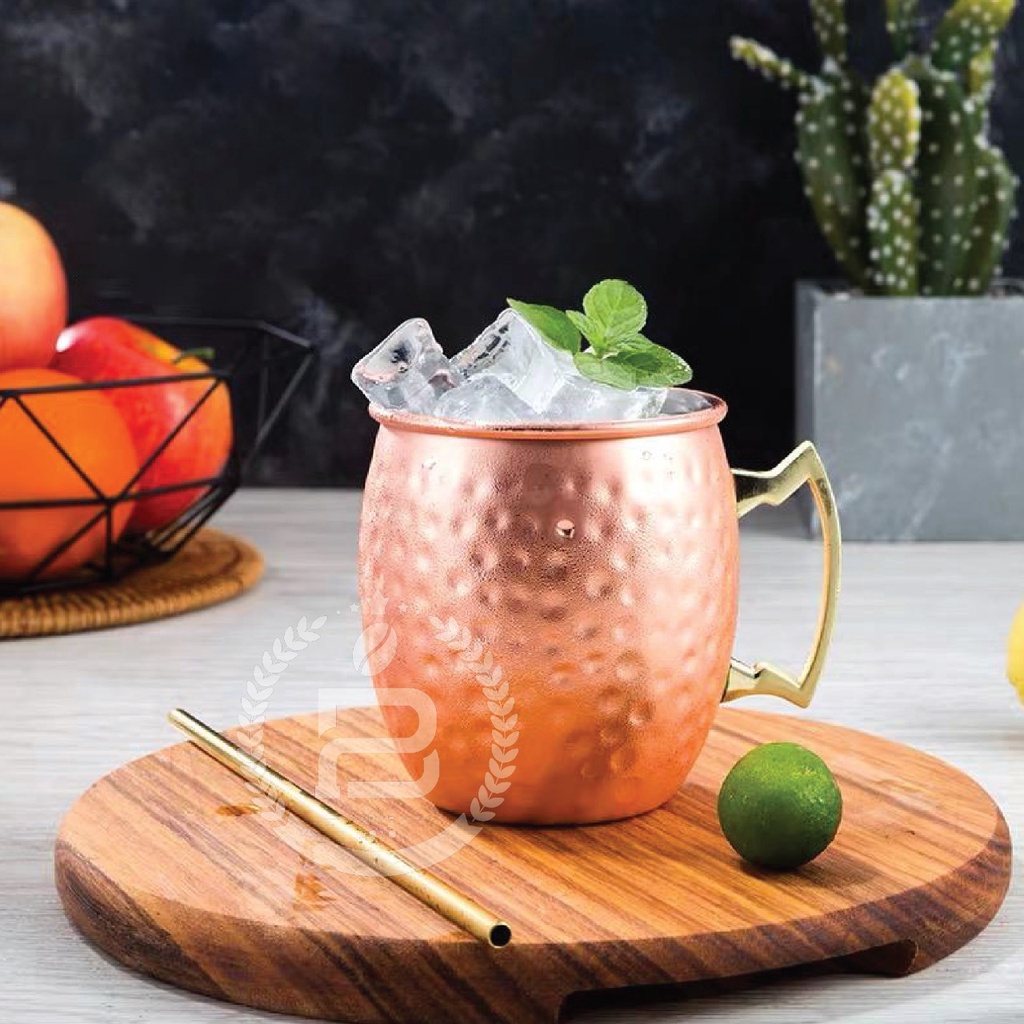 Jual SUS 304 Gelas Muk Stainless 500ml Moscow Mule MUG Rosegold Mojito ...