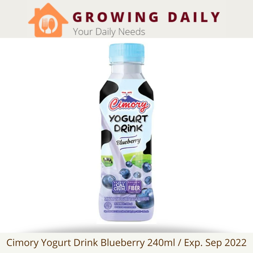 Jual CIMORY YOGURT DRINK BLUEBERRY 240 ML | Shopee Indonesia