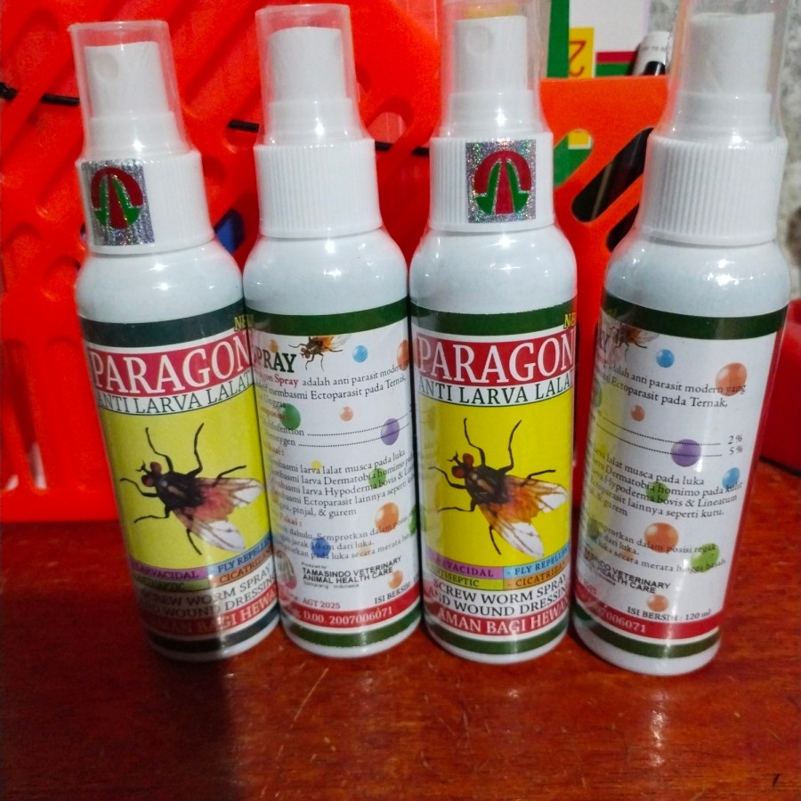 Jual Paragon Spray Obat Anti Larva Lalat Kutu Pada Hewan Ternak Sapi ...
