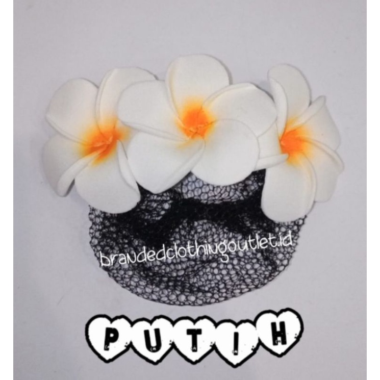 Jual JEPIT RAMBUT OTOMATIS + HAIRNET / HAIRNET BUNGA KAMBOJA KHAS BALI ...